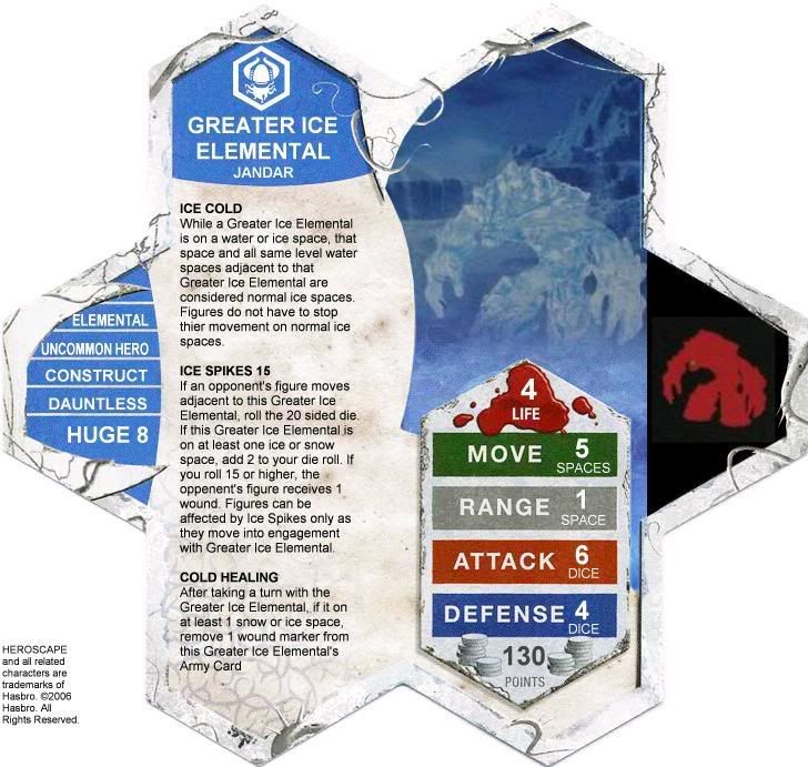 D1 Greater Ice Elemental | Heroscapers